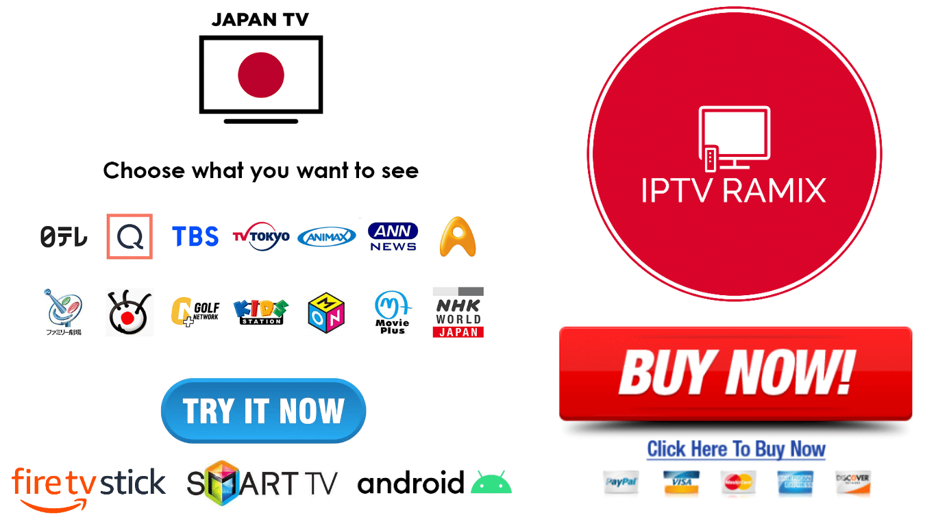 Best Japan IPTV Stream M3U & Xtream Service 2025 - Ramix IPTV 4K - Buy Cheap IPTV Subscription